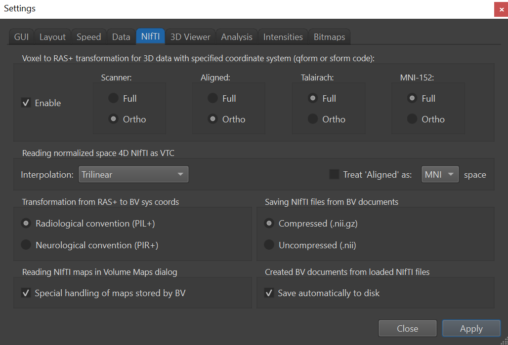 How to combine BrainVoyager with external tools: Import and Export of Data